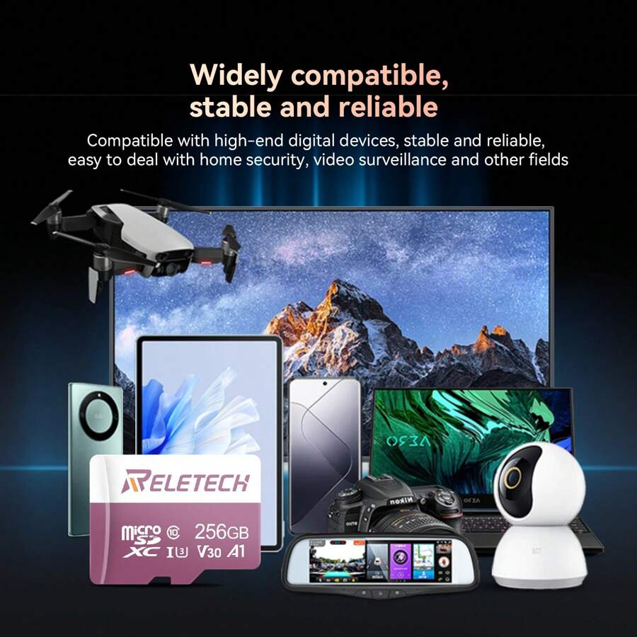 Reletech Memory Card 32G/64G/128G/256G/512G Micro SD Card TF Card For ...