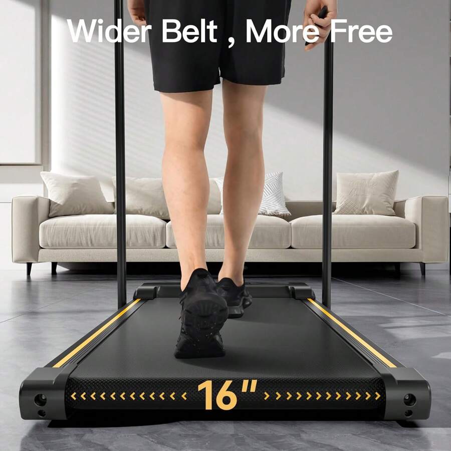 2 In 1 Foldable Treadmills For Home Office, Small Under Desk Treadmill ...