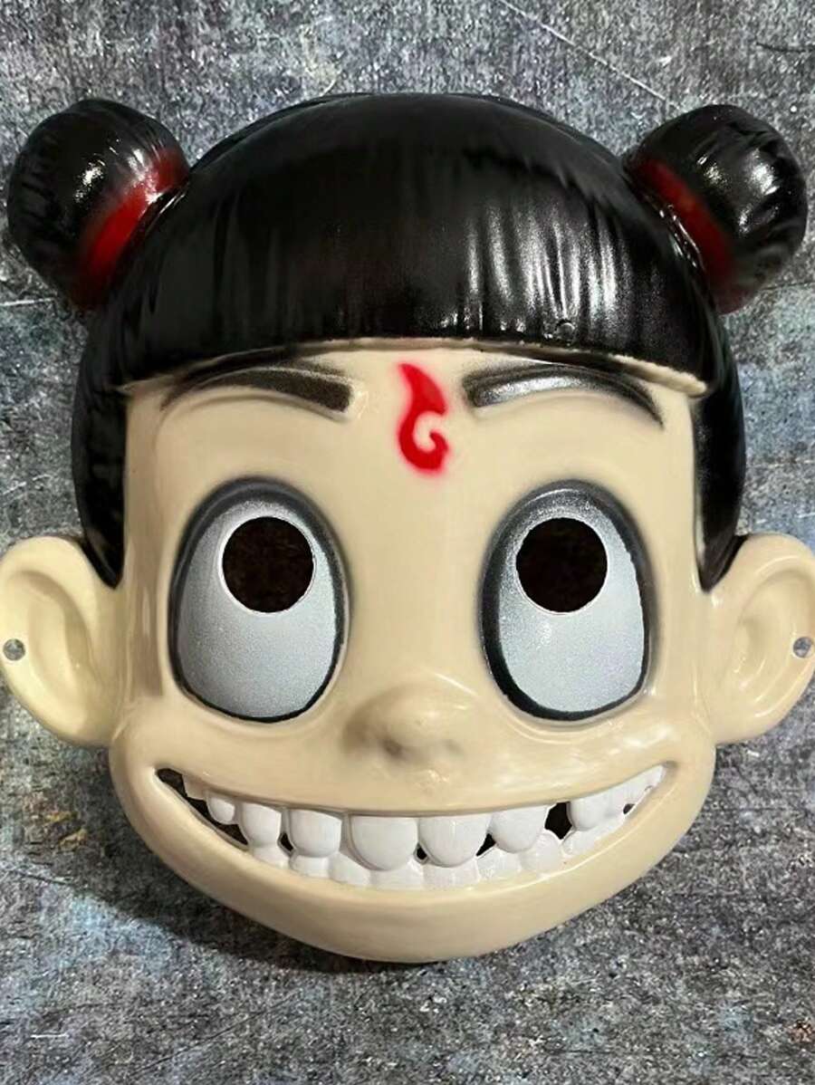 Holiday Nezha From Nezha: The Devil Child Nezha Face Mask Real Person ...