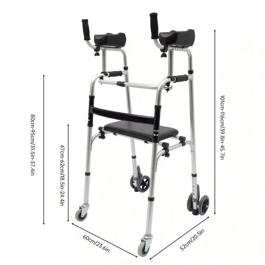 OUKANING Upright Mobility Walker Upwalker Lightweight Rollator Walker 4 ...