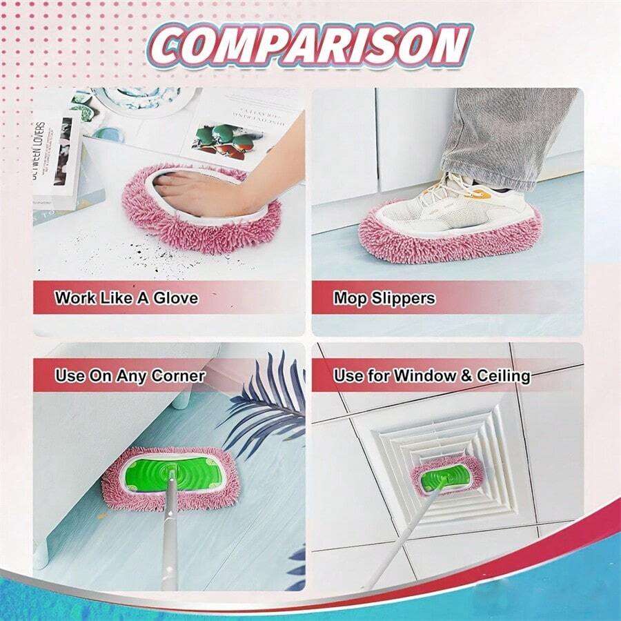 1/4pcs Mopping/Wet Mopping Cloth For Sweepers, Reusable And Washable ...