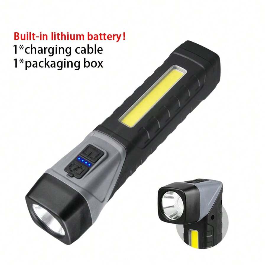 Work Light Fully Upgraded Glare Flashlight Rechargeable Working Lamp Hand-Held But At The Corner ...