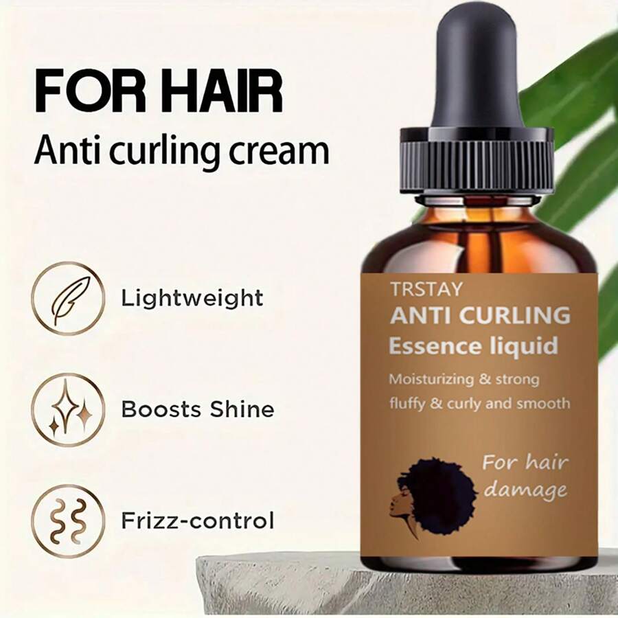 The Anti-Frizz Serum Moisturizes With Strong Fluffy Curls And Is ...