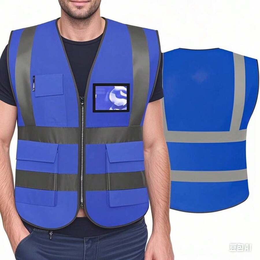 High Visibility Men's And Women's Reflective Safety Vests With Pockets ...