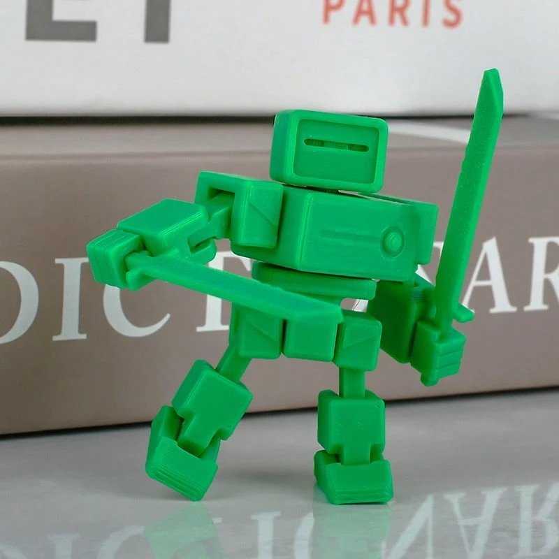 3D Printed Robot Models, 3D Printed Figurines, Multi Joint Movable 3D ...