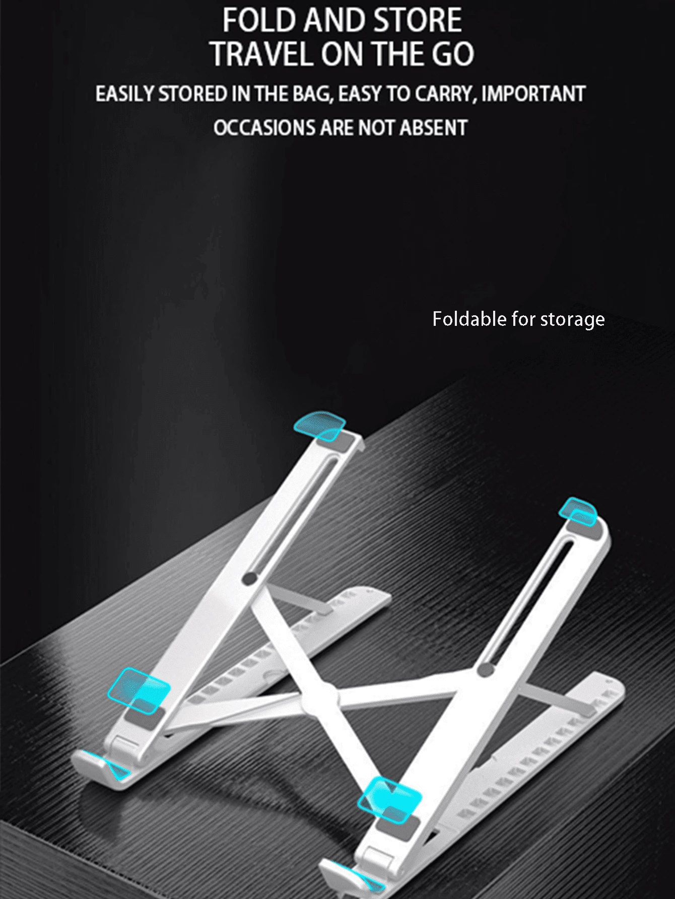 Laptop Stand Foldable Portable Desktop Vertical Office Tablet Support ...