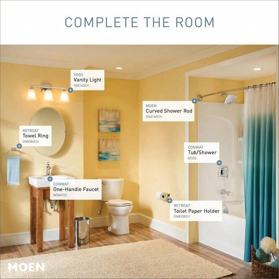 Conway Come Posi-Temp Tub And Shower Trim Set Featuring Square ...