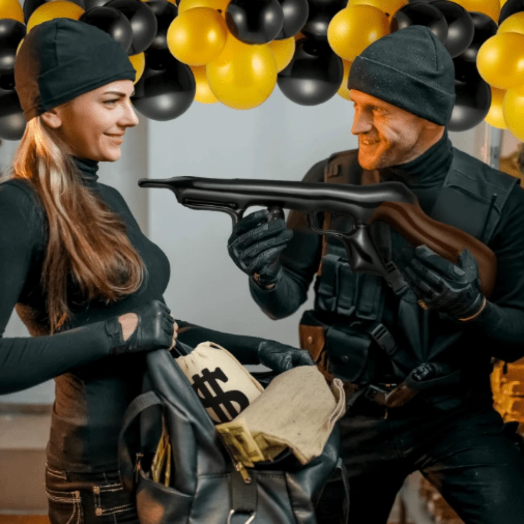 1PS Inflatable Submachine Gun, Game Interactive Prop PVC Role Play ...