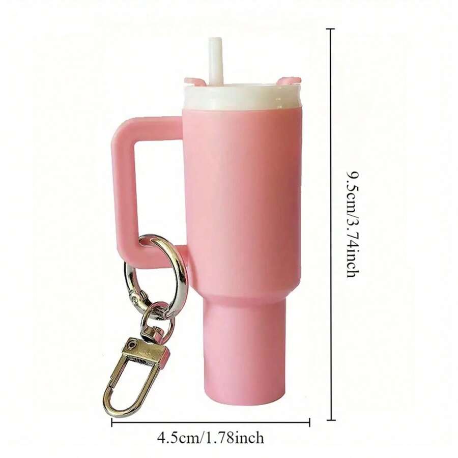 Mini Water Bottle Keychain - Streetwear Style, Plastic Material, Unisex ...