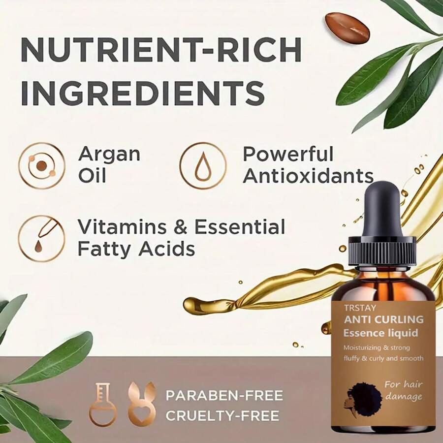 The Anti-Frizz Serum Moisturizes With Strong Fluffy Curls And Is ...