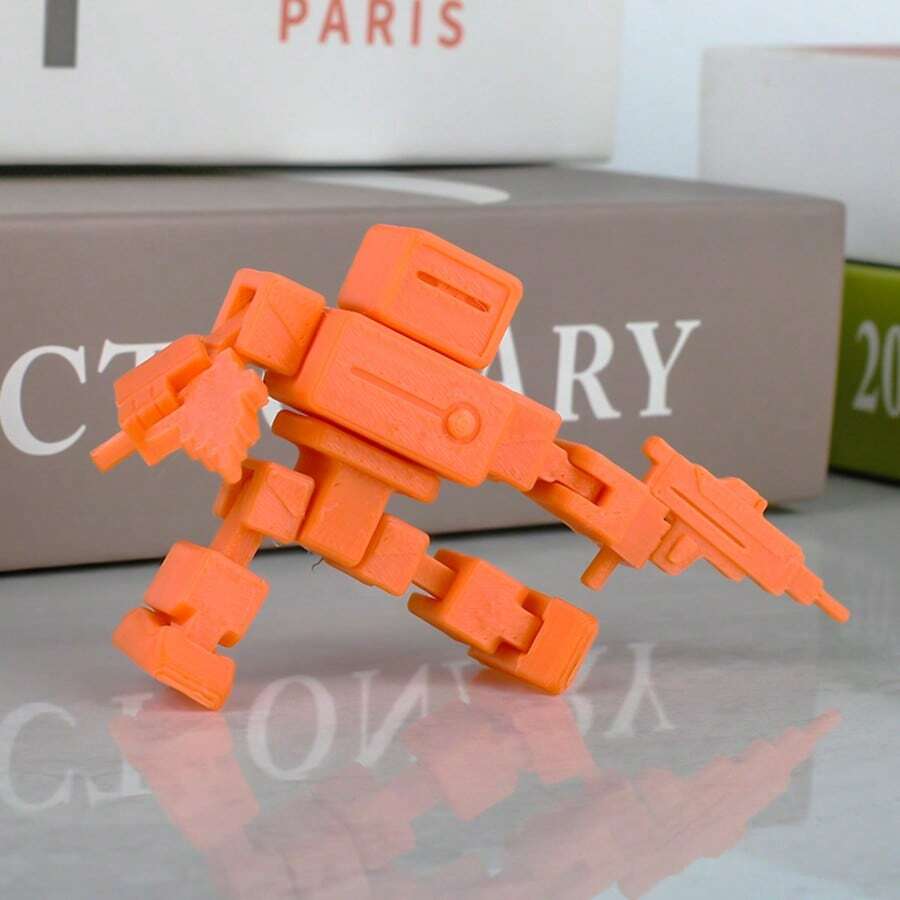 3D Printed Robot Models, 3D Printed Figurines, Multi Joint Movable 3D ...