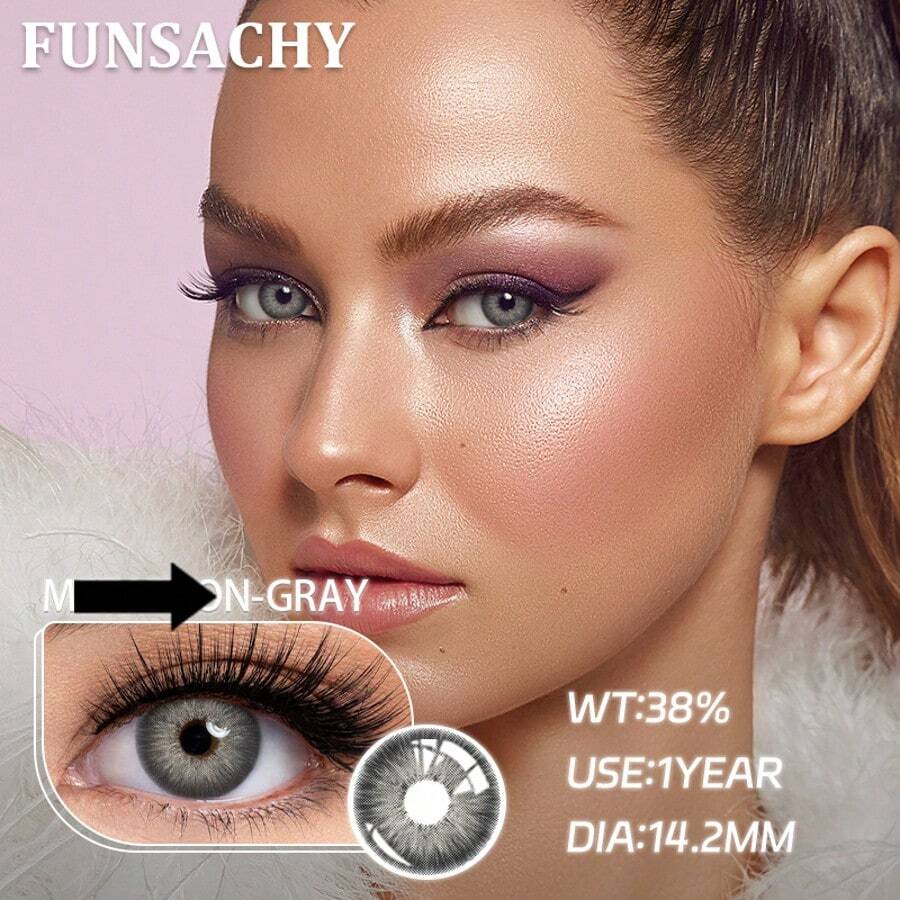 1 paire de lentilles de contact marron naturelles FUNSACHY pour les ...