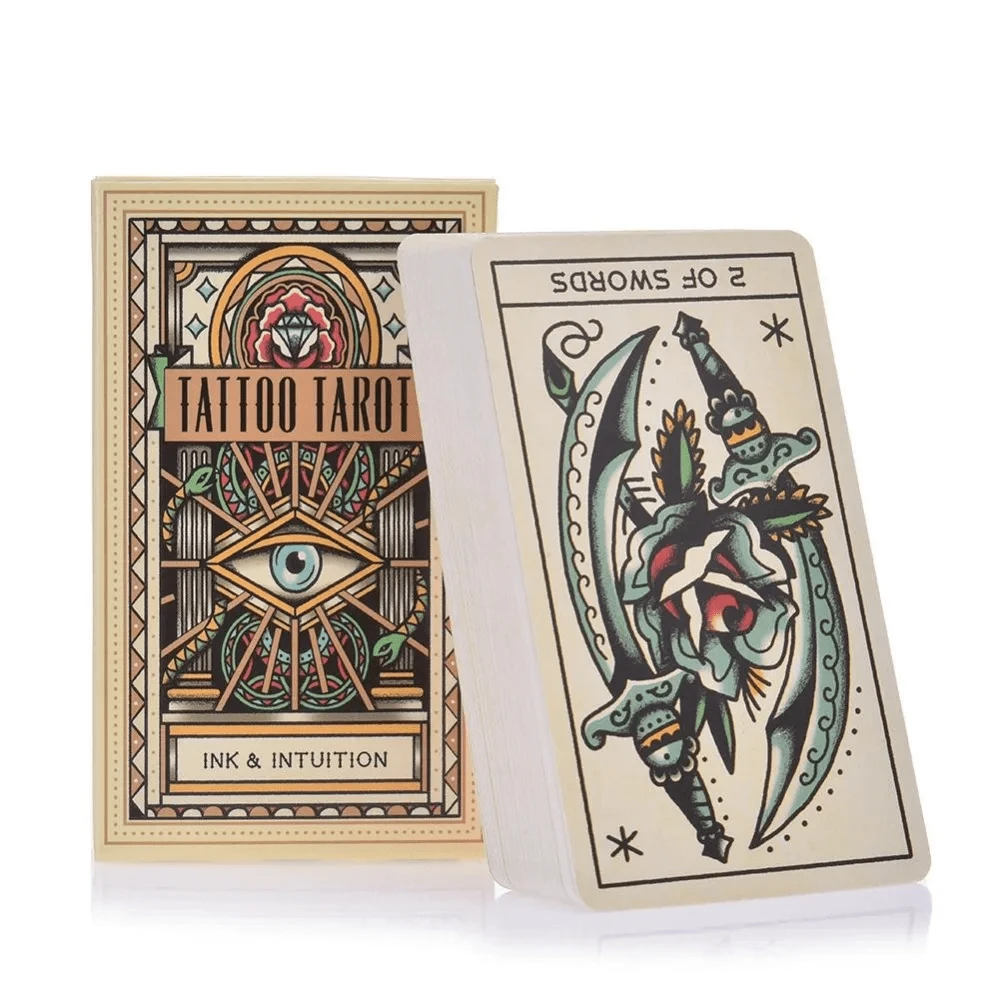 The Tattoo Tarot Cards A 78 Tarot Deck PDF Guidebook Divination Tarot ...