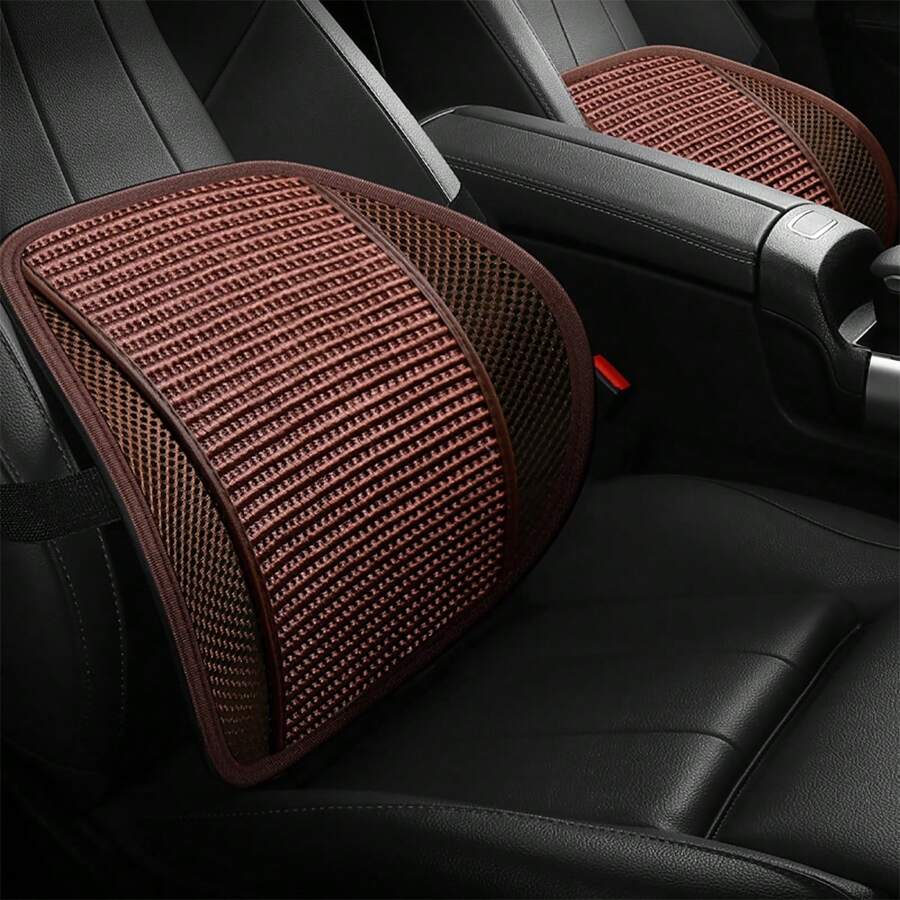 All-Season Adjustable Lumbar Support Car Cushion With Breathable Mesh ...