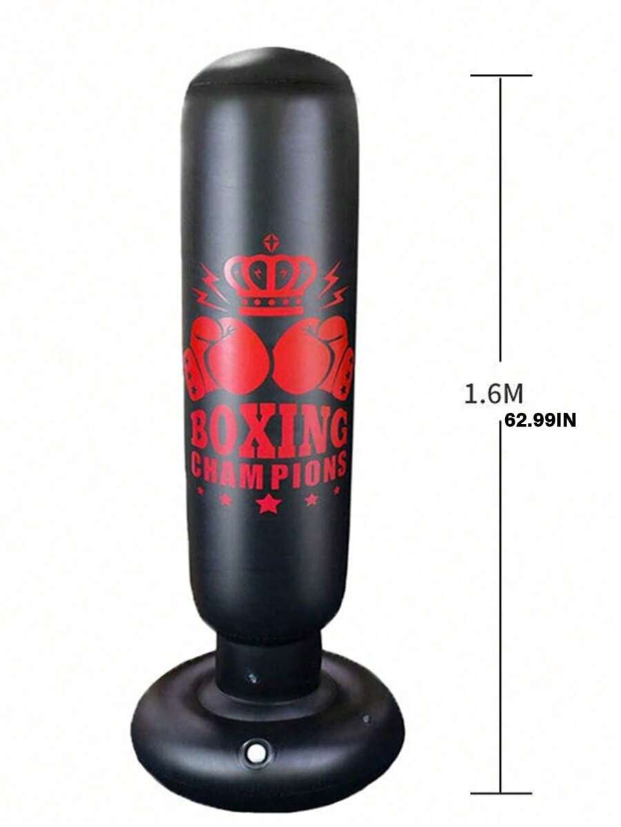1pc 1.6m Universal Fitness Inflatable Punching Bag, Freestanding ...