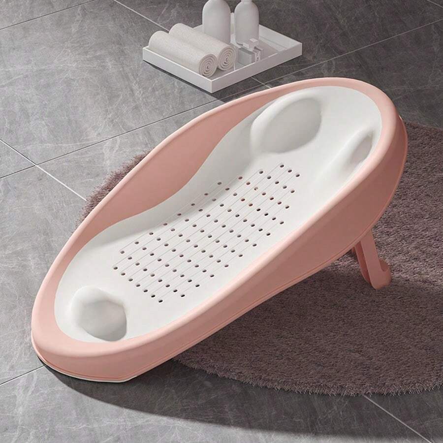 Infant Bath Net Bathing Pad Newborn Bath Bed Foldable Baby Bath Rack ...
