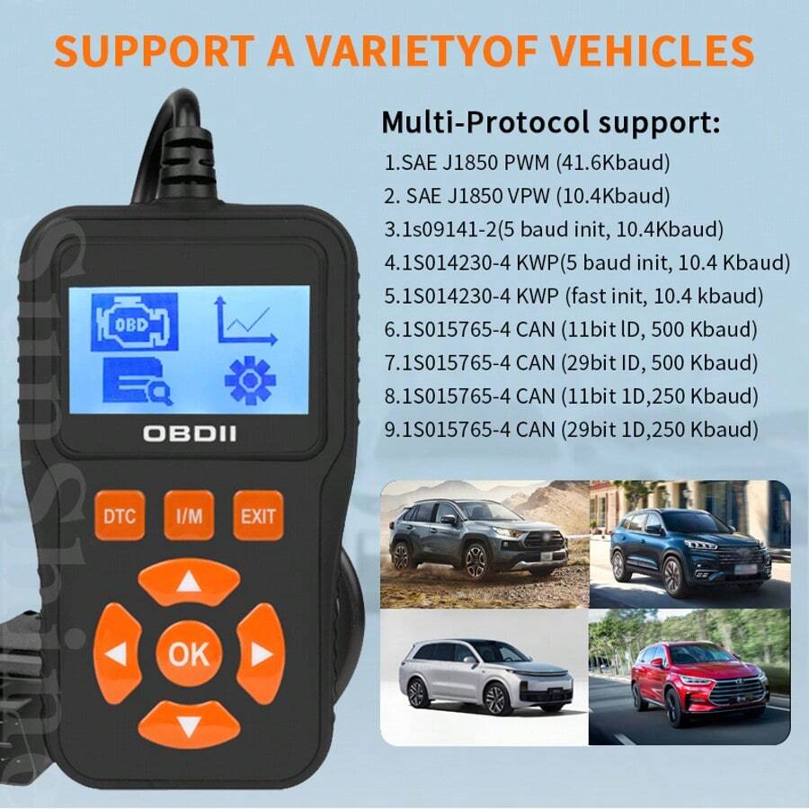2024 Ultimate OBD2 Scanner - Engine Code Reader, Reset & Data Stream - USB Powered, Fits All ...