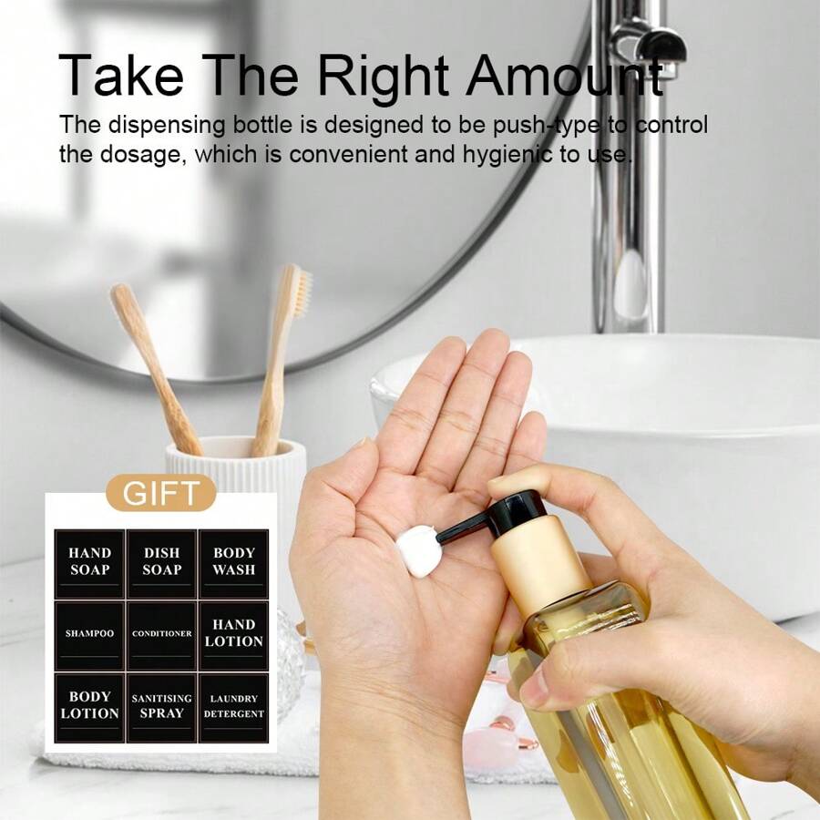 3 verpakkingen 350 ml 12,3 UK FL Oz vierkante lege herbruikbare pompflessen dispensers voor ...