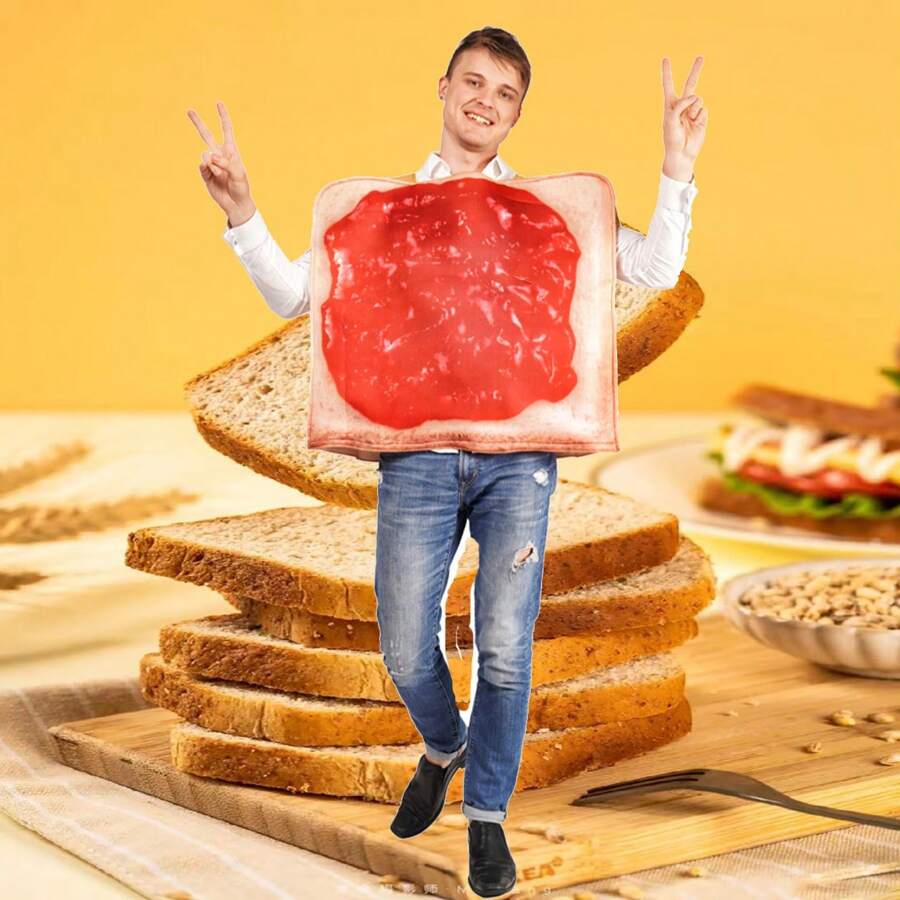 Adult Couples Bread Costume Strawberry Bread Costumes For Christmas ...