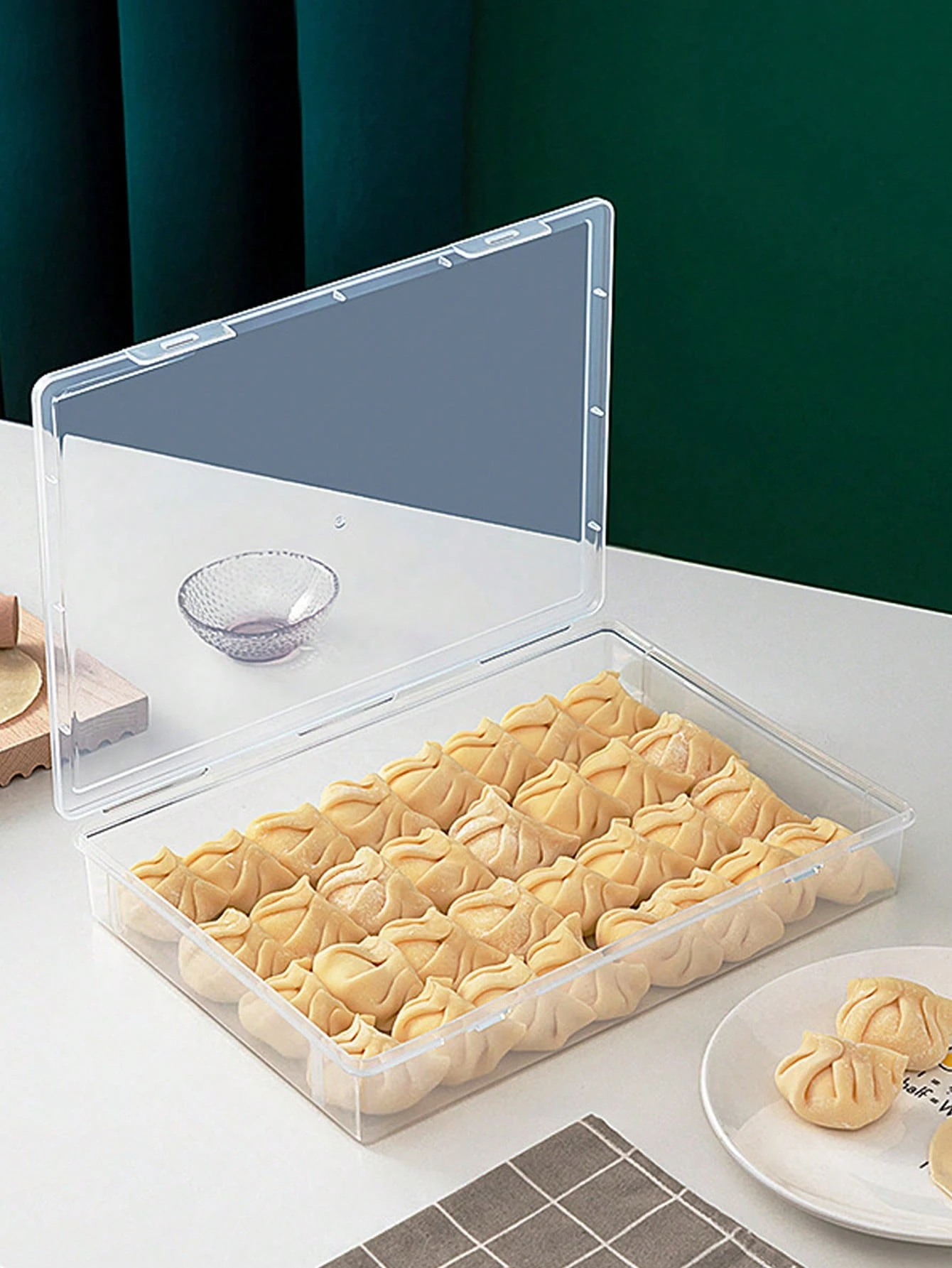 1pc Large Capacity Transparent Food Storage Box With Lid, Suitable For ...