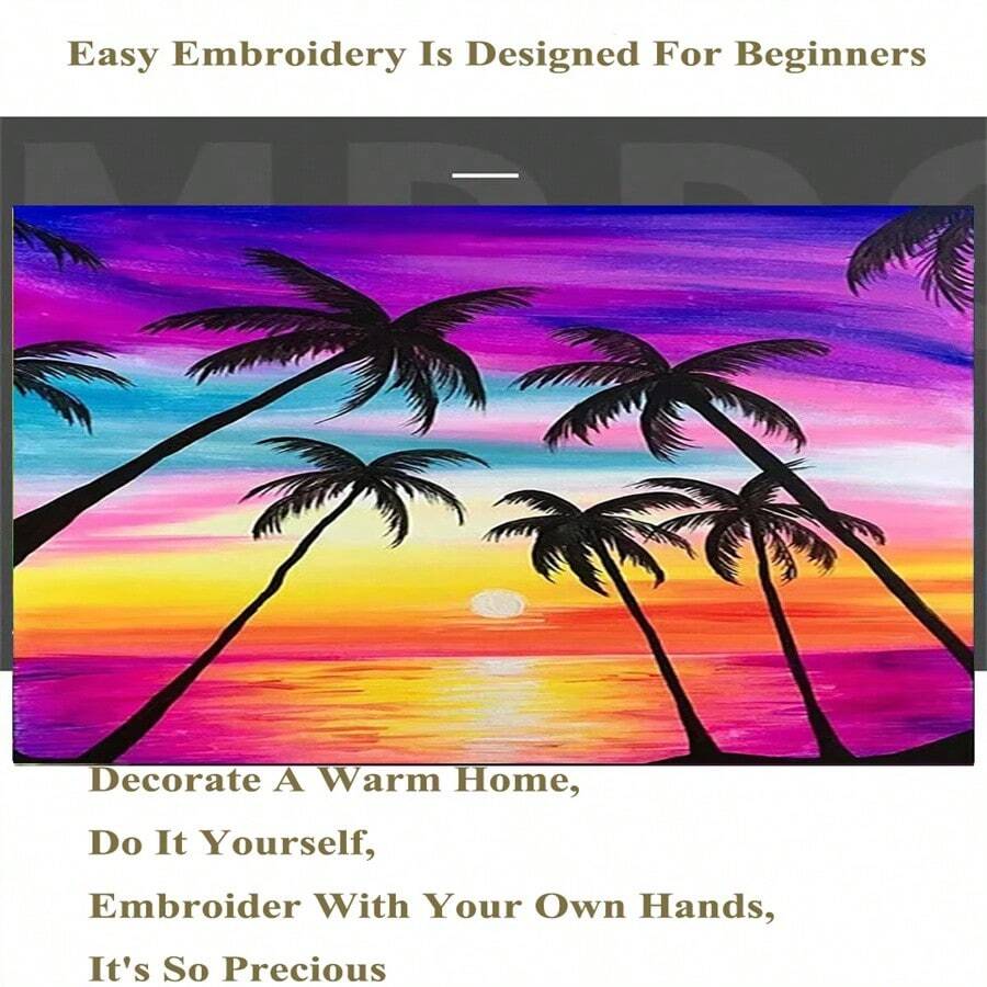 SNA 2025 Novo Estilo Paisagem Litorânea Cenários Vistas Pintura Coqueiros À Beira-mar Arte ...