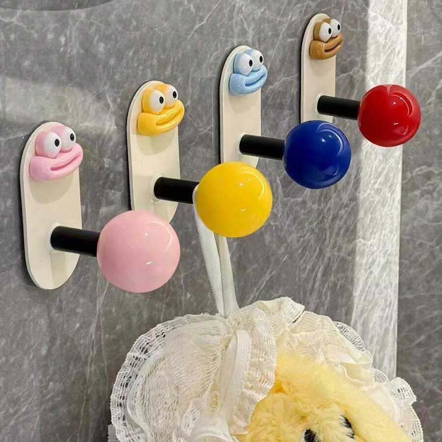 2 Stück selbstklebende Badezimmerhaken, Dopamin Farbe, schwerlastig ...