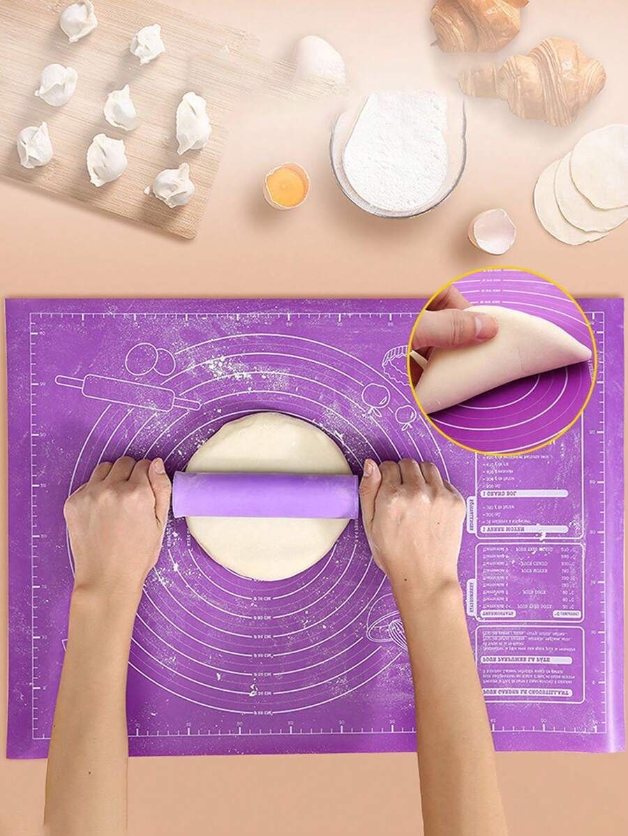 Tapis de cuisson en silicone antidérapant avec mesures - Tapis de ...