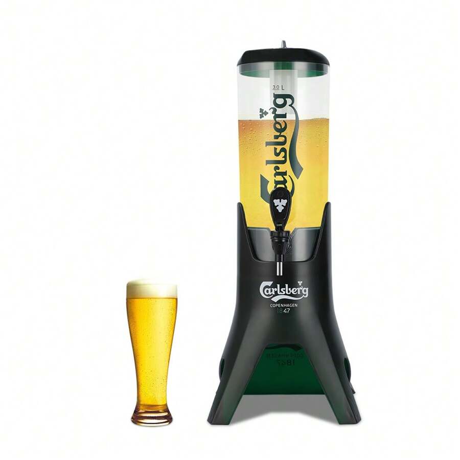 3L Bar Beer Tap Dispenser With Ice Tube Beverage & Juice Dispenser ...