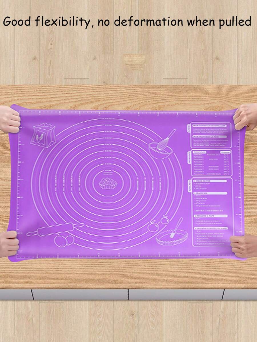 Tapis de cuisson en silicone antidérapant avec mesures - Tapis de ...