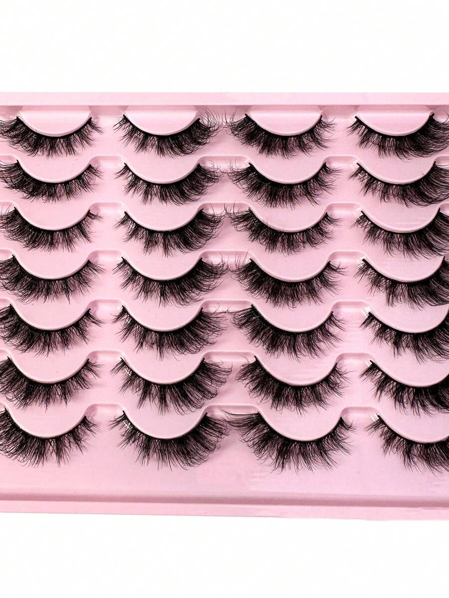Hot 8D Fluffy Cat Eye Lashes Fox Eye Lashes 3D False Eyelashes Volume ...