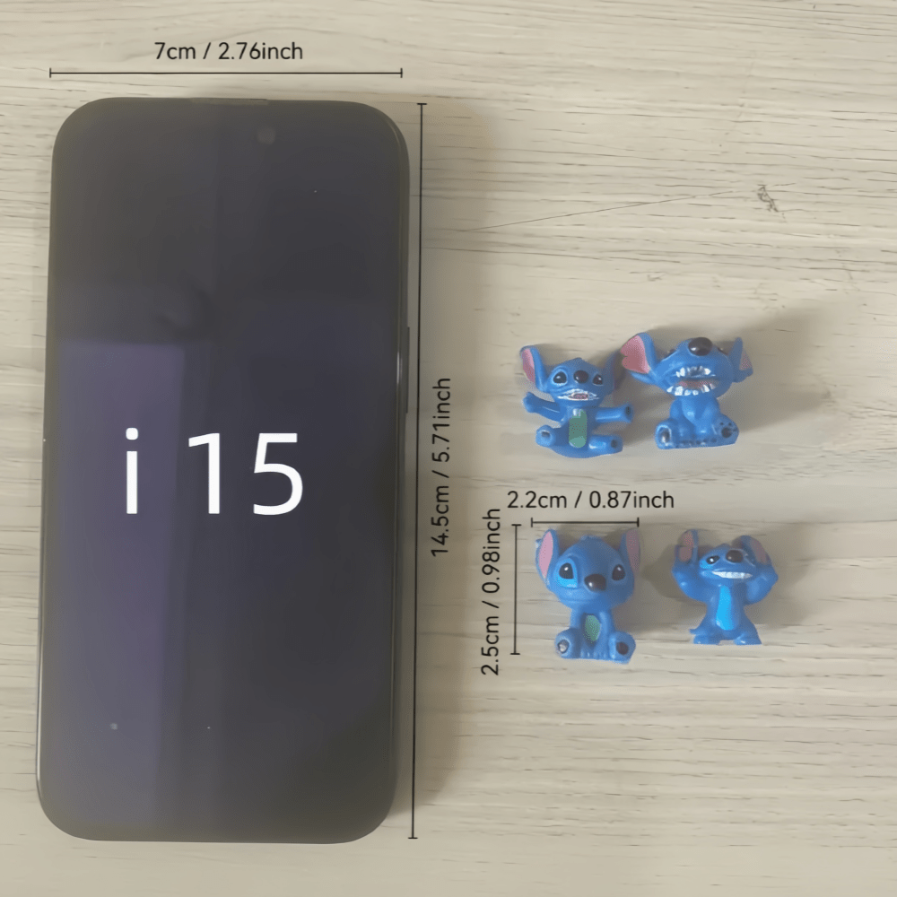 Disney 12 Stitch Figurines Set, Mini Cartoon Characters, Character ...