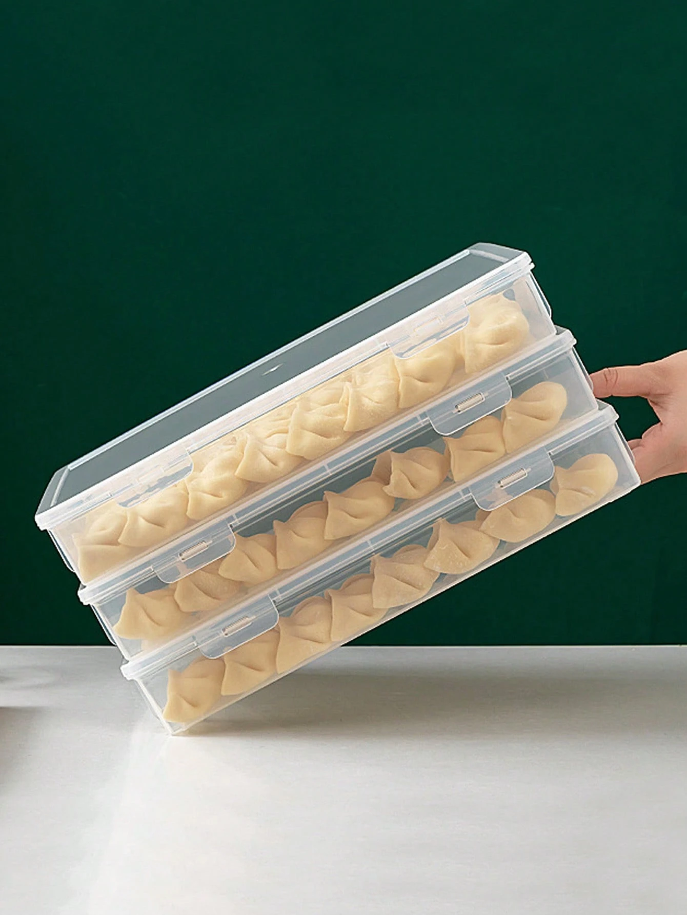 1pc Large Capacity Transparent Food Storage Box With Lid, Suitable For ...