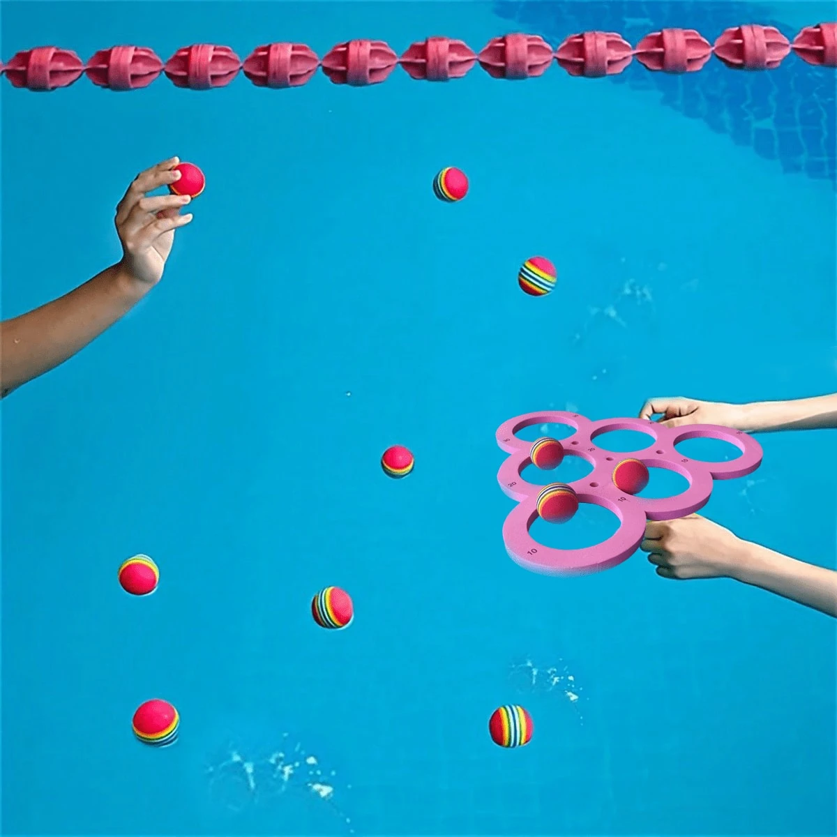 Water Sports EVA Floating Pool Game Throwing Toy Pool Game-- Family ...