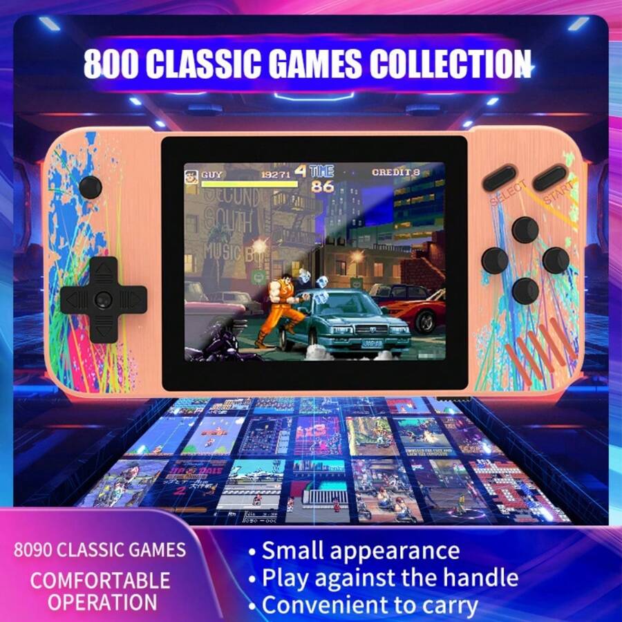 New 3.5-Inch G3 Handheld Console Retro 8-Bit Console Retro Mini 800 In ...