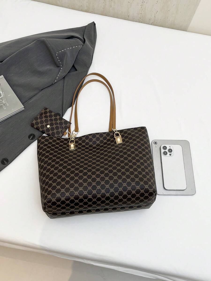 Tote Bag 2025 New Large Capacity College Student Commuting Shoulder Bag ...