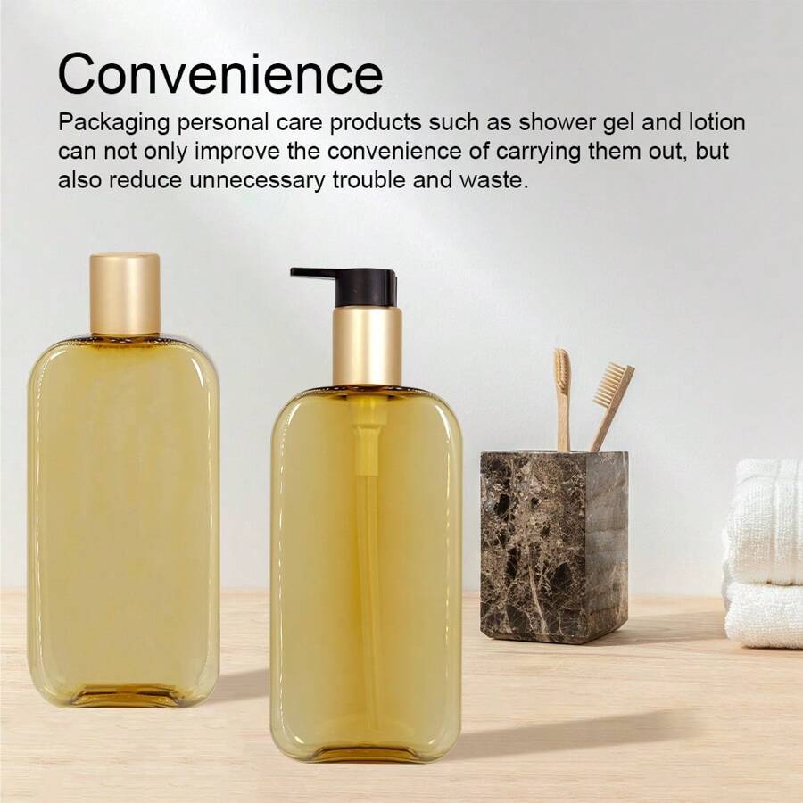 3 verpakkingen 350 ml 12,3 UK FL Oz vierkante lege herbruikbare pompflessen dispensers voor ...