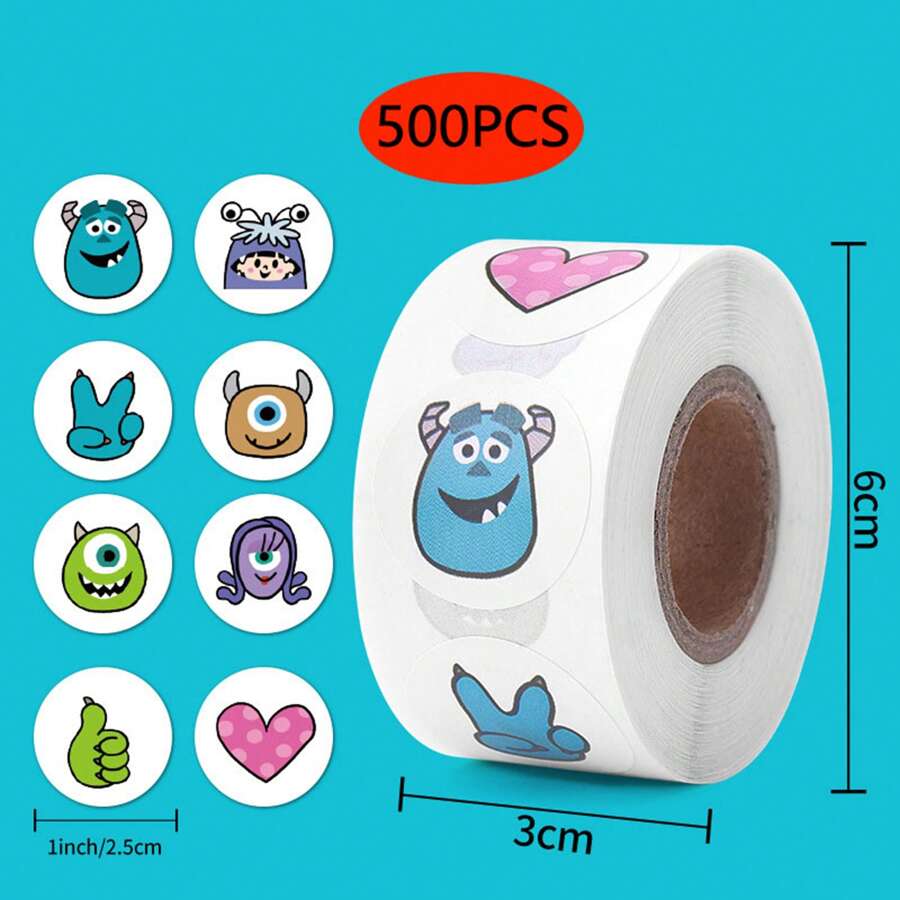 Disney 500PCS Monsters Inc Stickers Kawaii James P Sullivan Cartoon ...