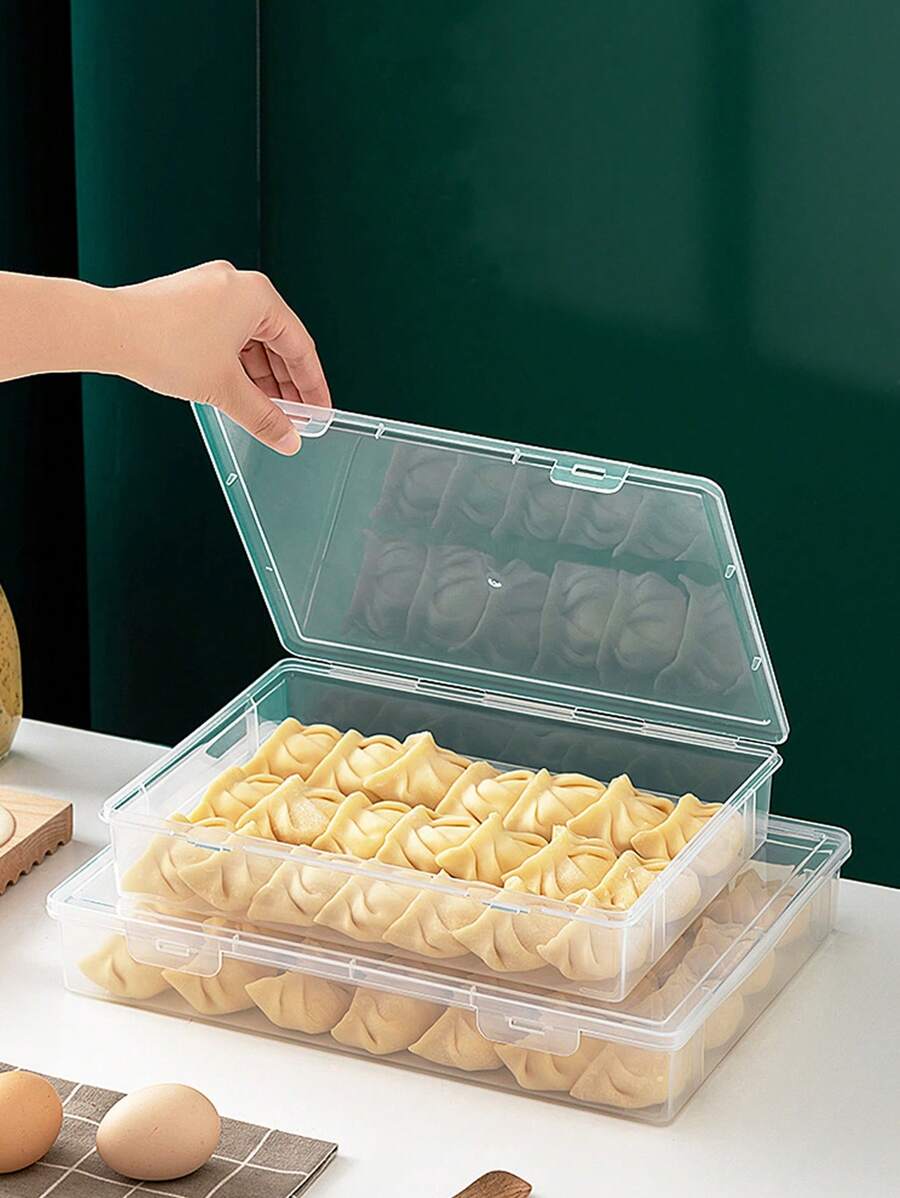 1pc Large Capacity Transparent Food Storage Box With Lid, Suitable For ...