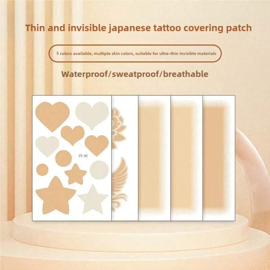 10 Pieces Set Of Japanese Ultra - Scar - Covering Tattoo Stickers ...