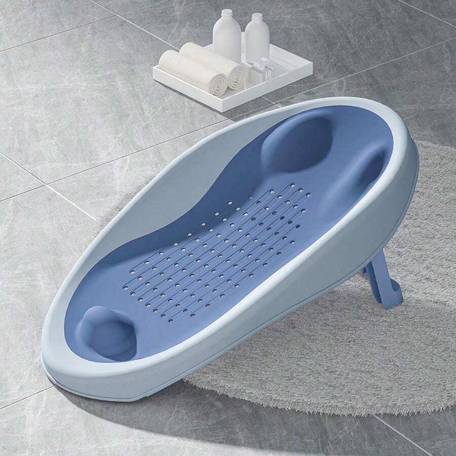 Infant Bath Net Bathing Pad Newborn Bath Bed Foldable Baby Bath Rack ...