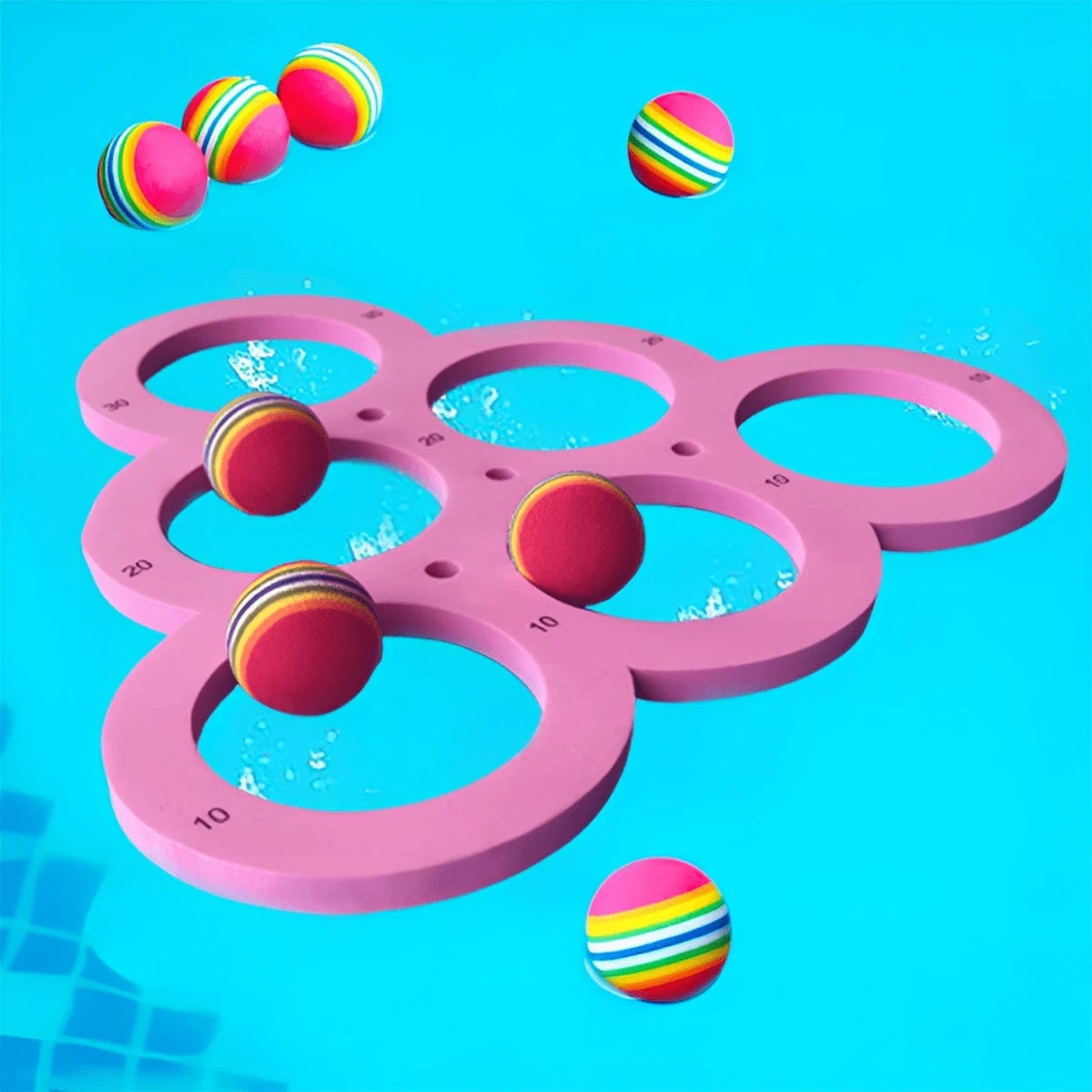 Water Sports EVA Floating Pool Game Throwing Toy Pool Game-- Family ...