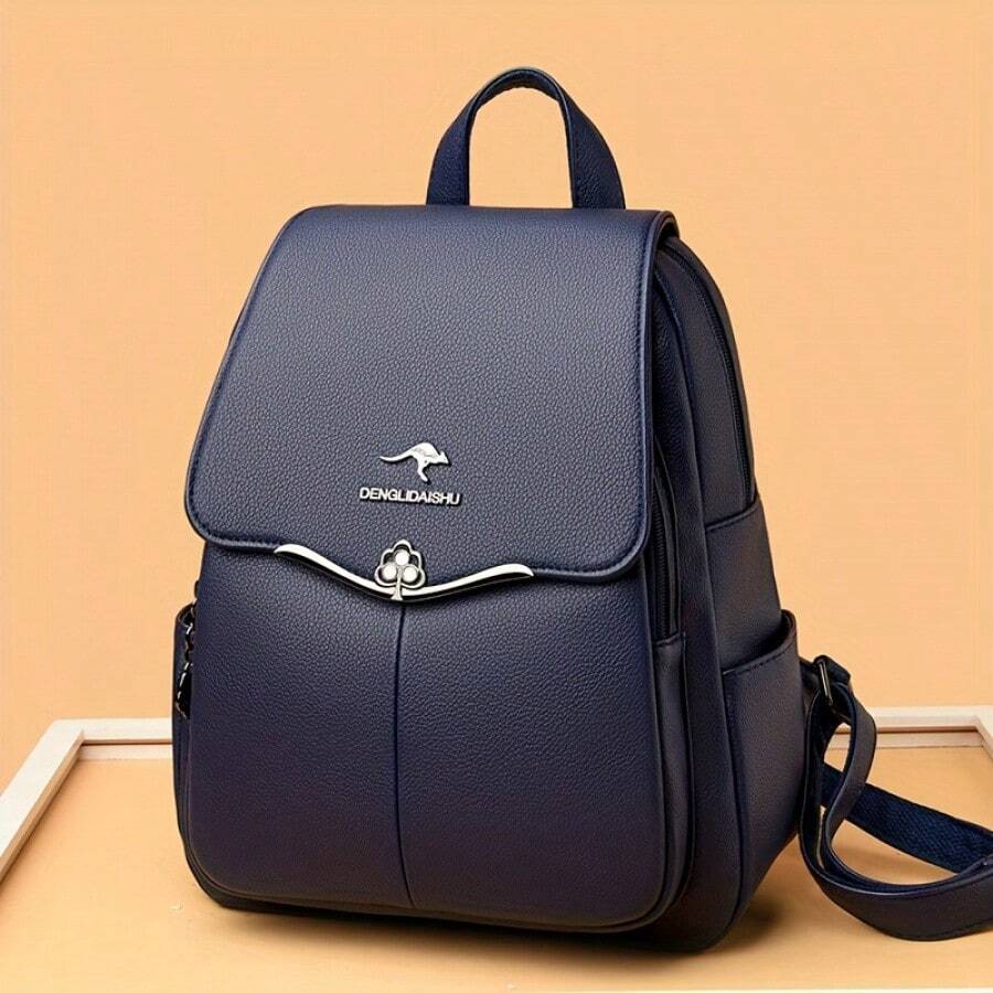 Women's Fashion Backpack, 2024 Soft PU Adjustable Strap Travel Backpack ...