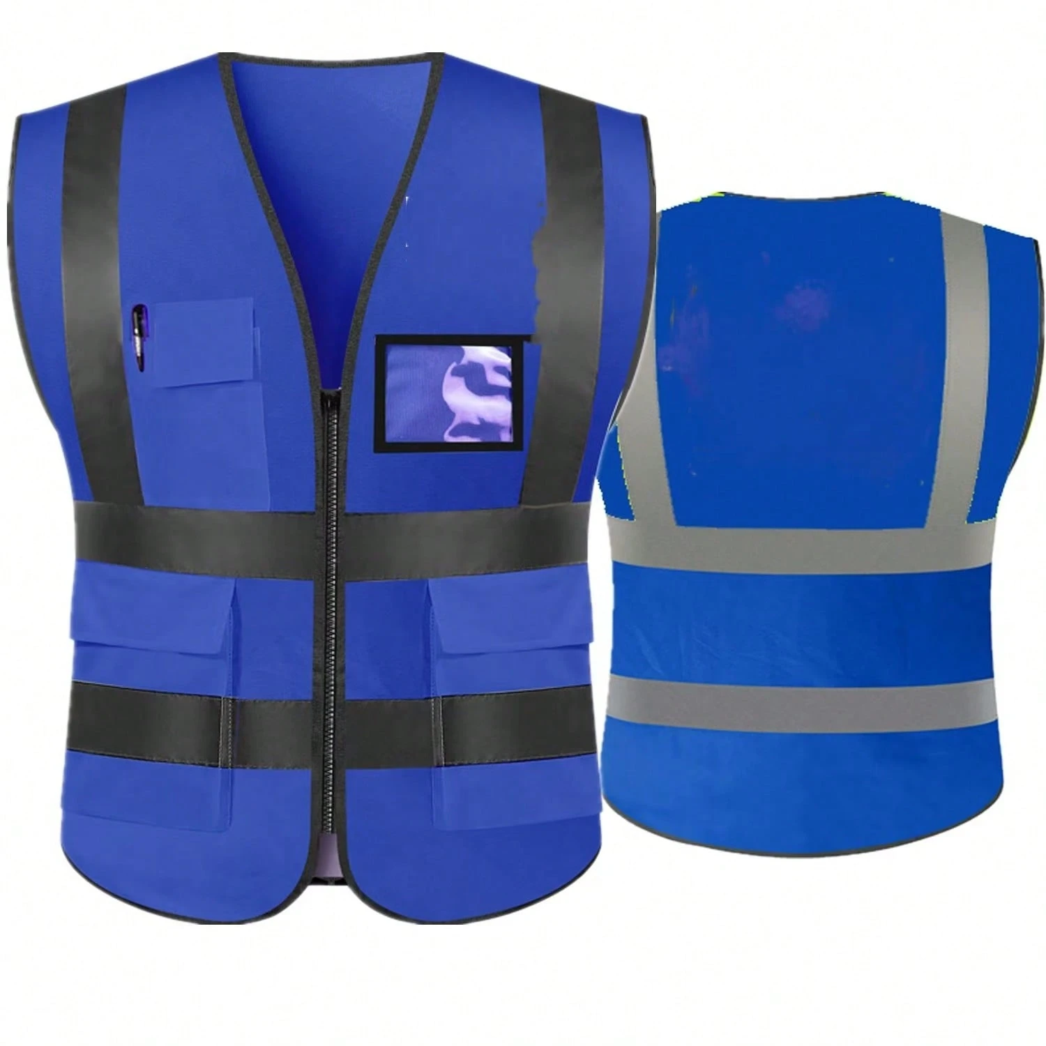 High Visibility Men's And Women's Reflective Safety Vests With Pockets ...
