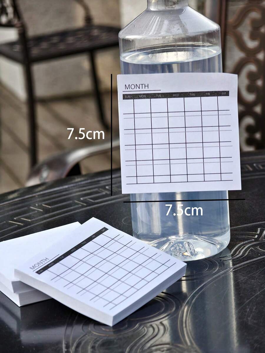 1 Livre (80 feuilles) Notes adhésives à grille carrée MOIS - Idéal pour ...