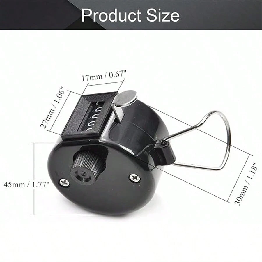 Plastic Handheld Tally Counter, 4 Digit Number Counter, Hand Mechanical ...