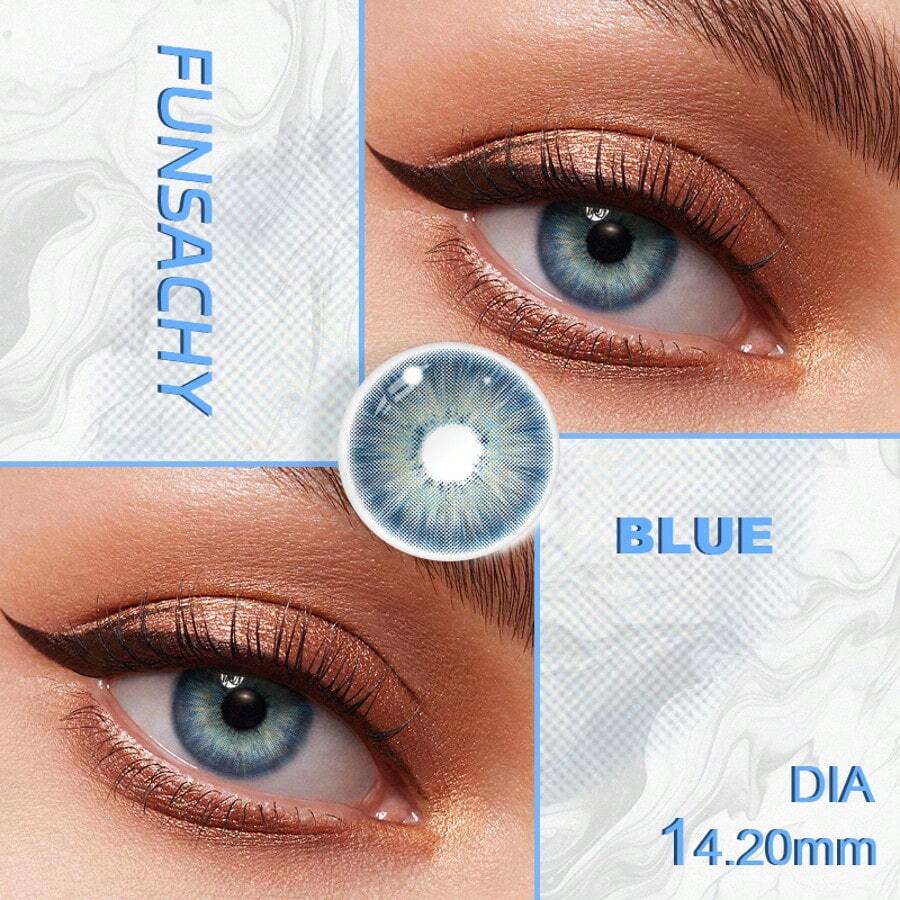 1 paire de lentilles de contact marron naturelles FUNSACHY pour les ...