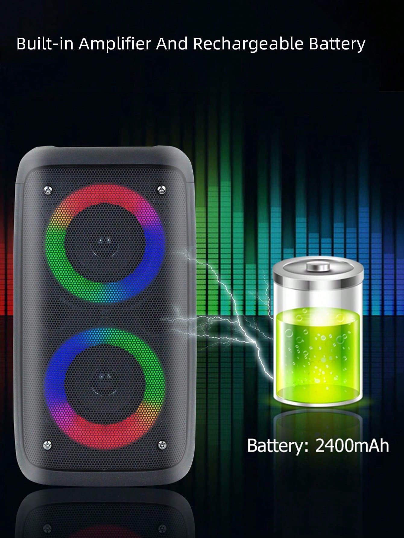 Kinglucky Altavoz inalámbrico Kinglucky HY-3317 con subwoofer ...