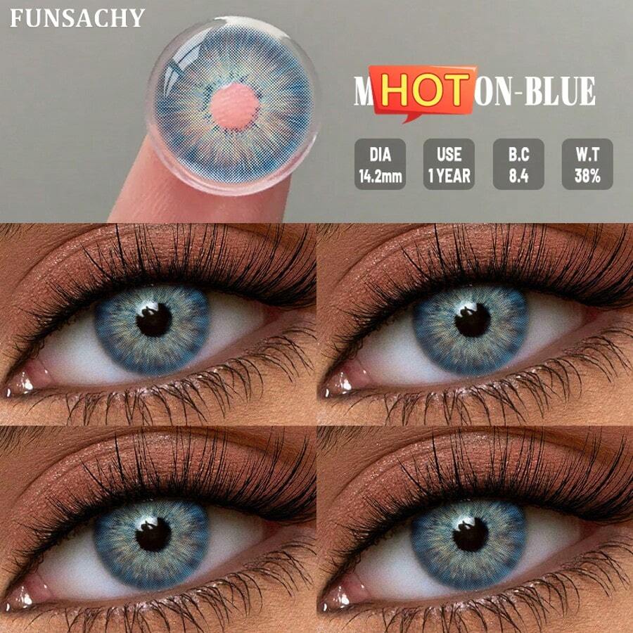 1 paire de lentilles de contact marron naturelles FUNSACHY pour les ...