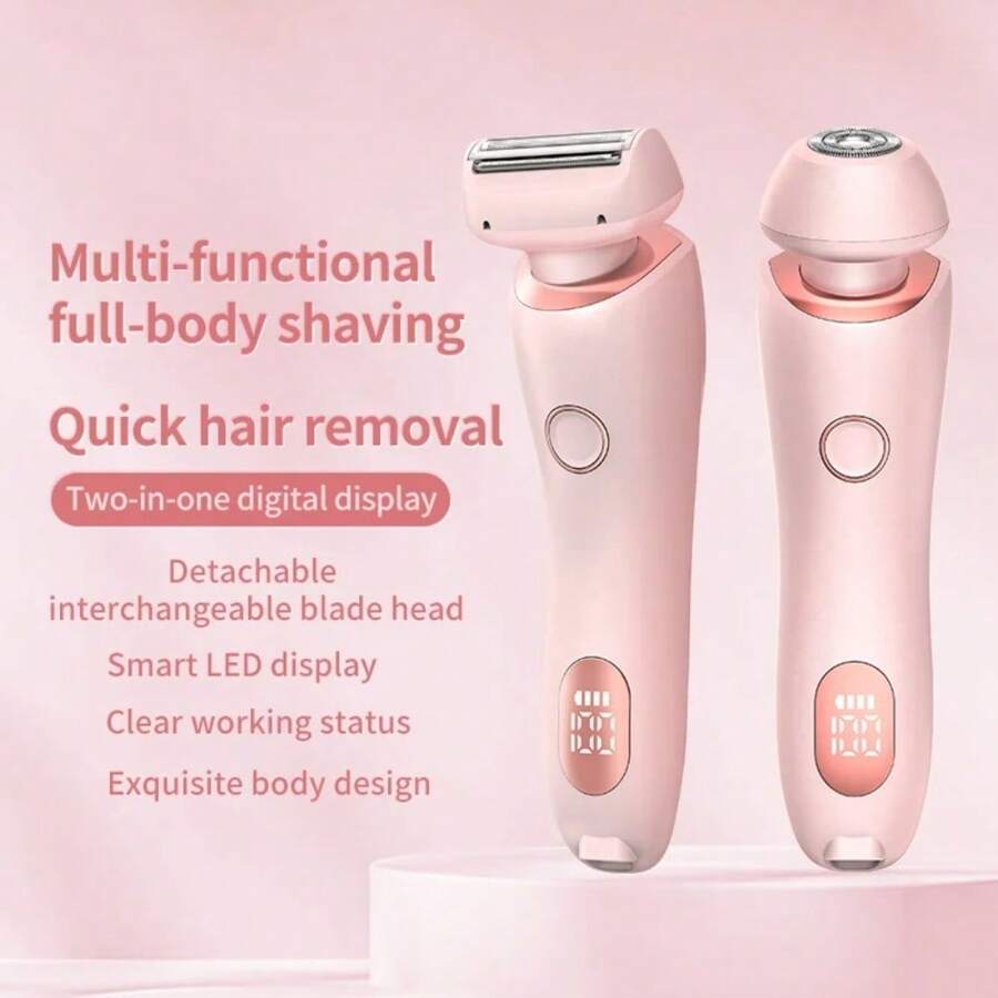 Electric Razors For Women 2 In 1 Bikini Trimmer Face Shavers Hair ...
