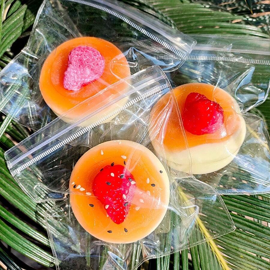 Soft Realistic Cream-Filled Cake-Shaped Squishies, Fake Cake Dough ...